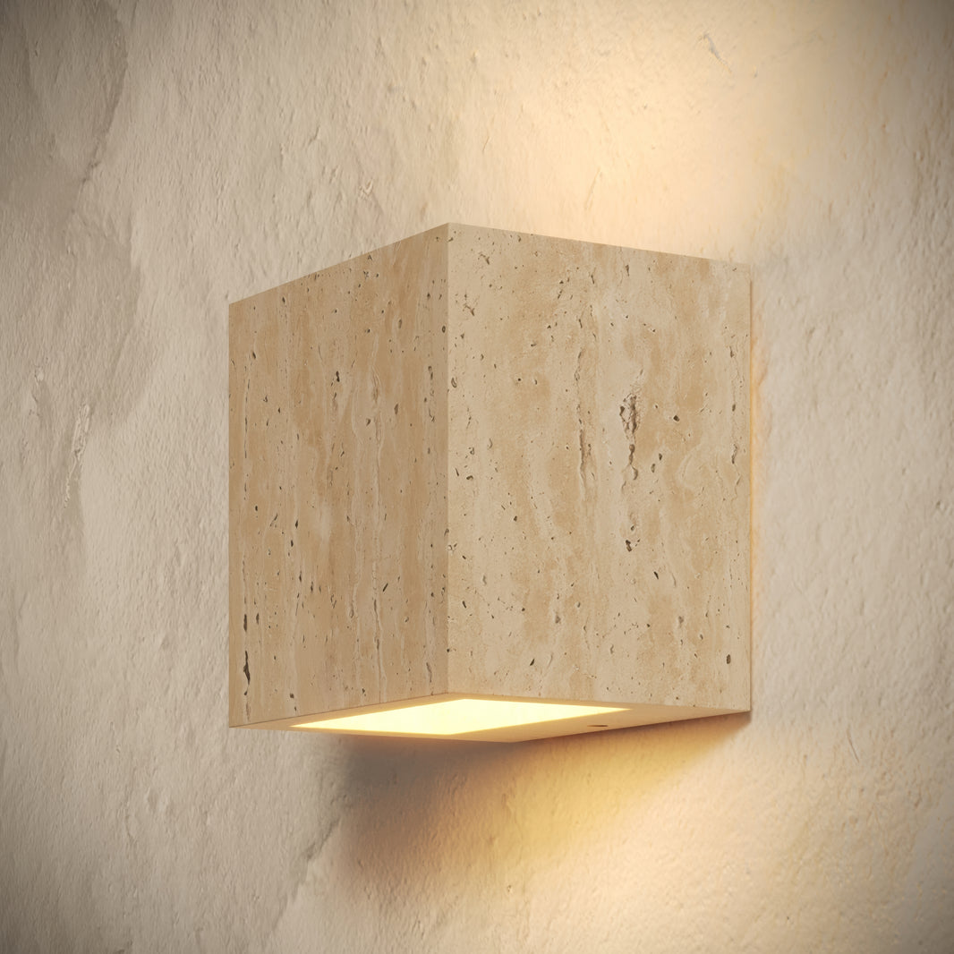 Tesoro Travertine IP20 Wall Sconce Light 250mm - LUSSO