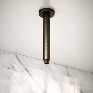 Brushed Bronze Ceiling Mount Shower Arm 200mm - LUSSO